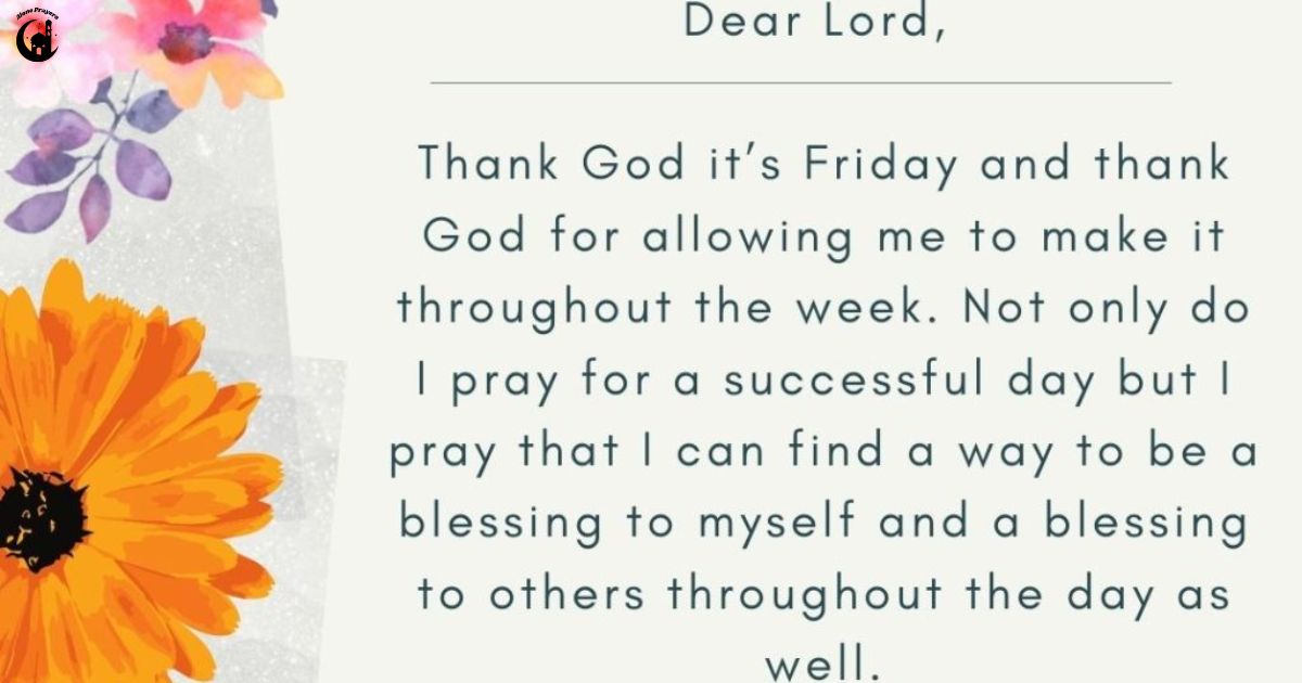 Friday Morning Prayer to Receive God’s Blessings Today